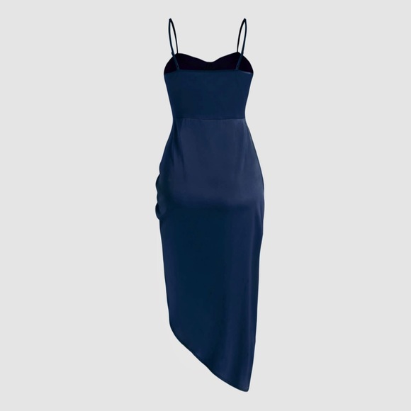 Cider | Dresses | Illusion Ruched Midi Dress | Poshmark